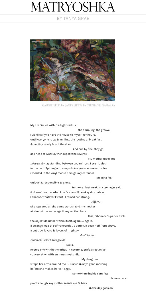 Two Poems by Tanya Grae