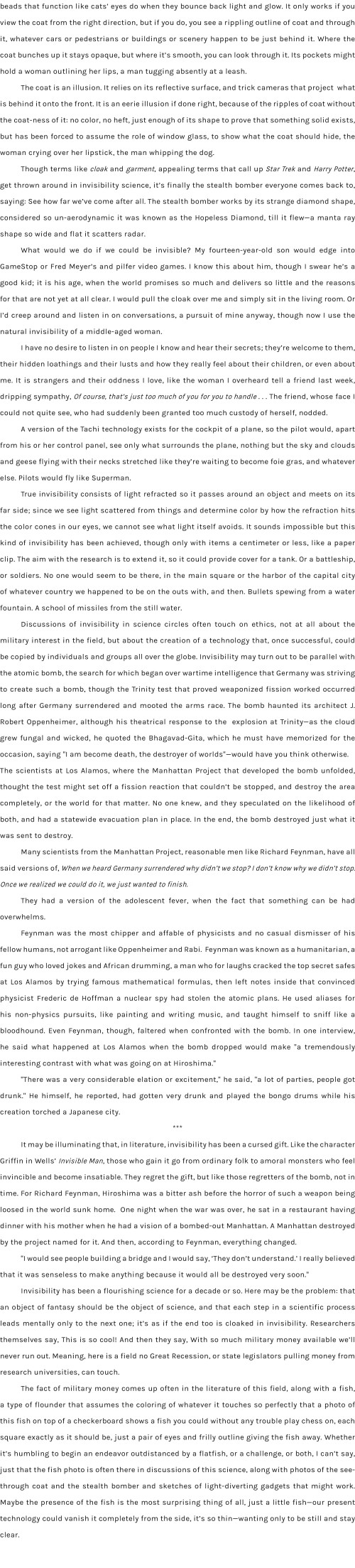 The Science of Invisibility Part 2